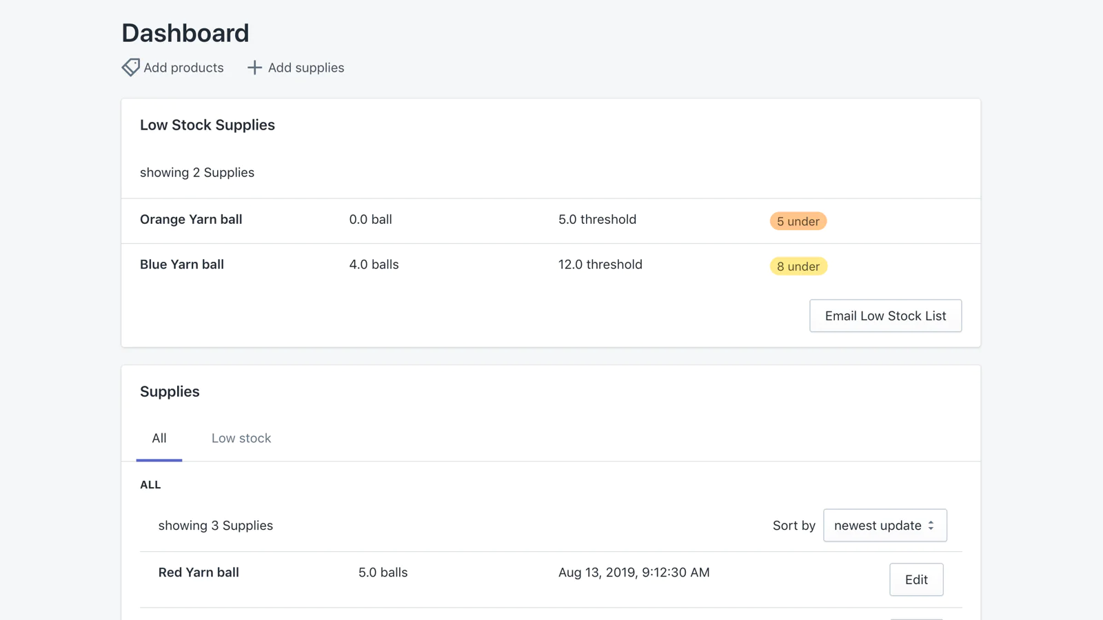 Saas App Store - Artisan Inventory