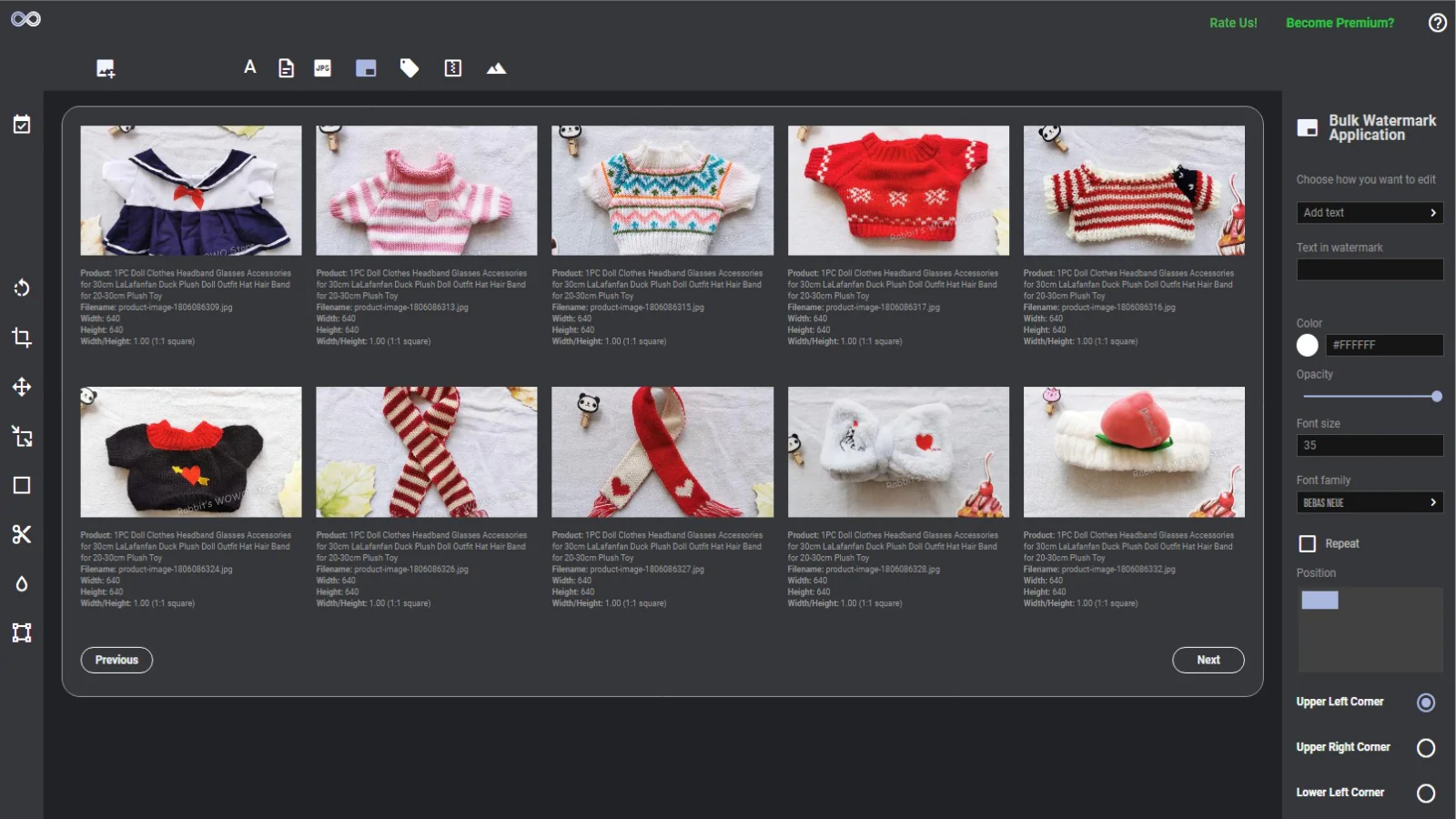 Saas App Store - Bulk Image Editor