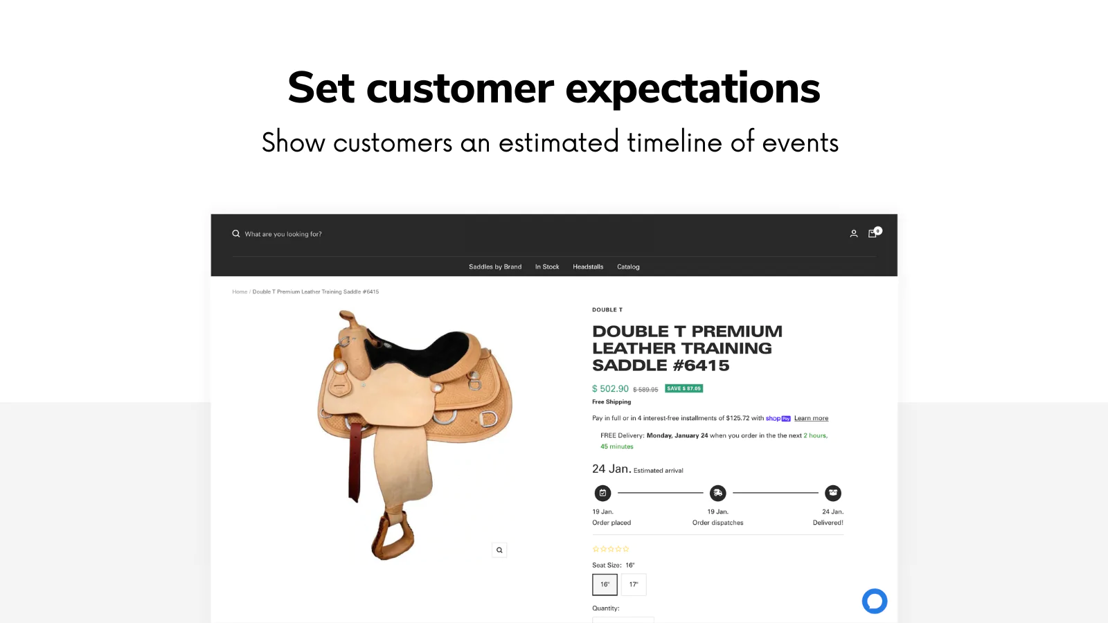 Saas App Store - Delivery Timer Estimated Timer