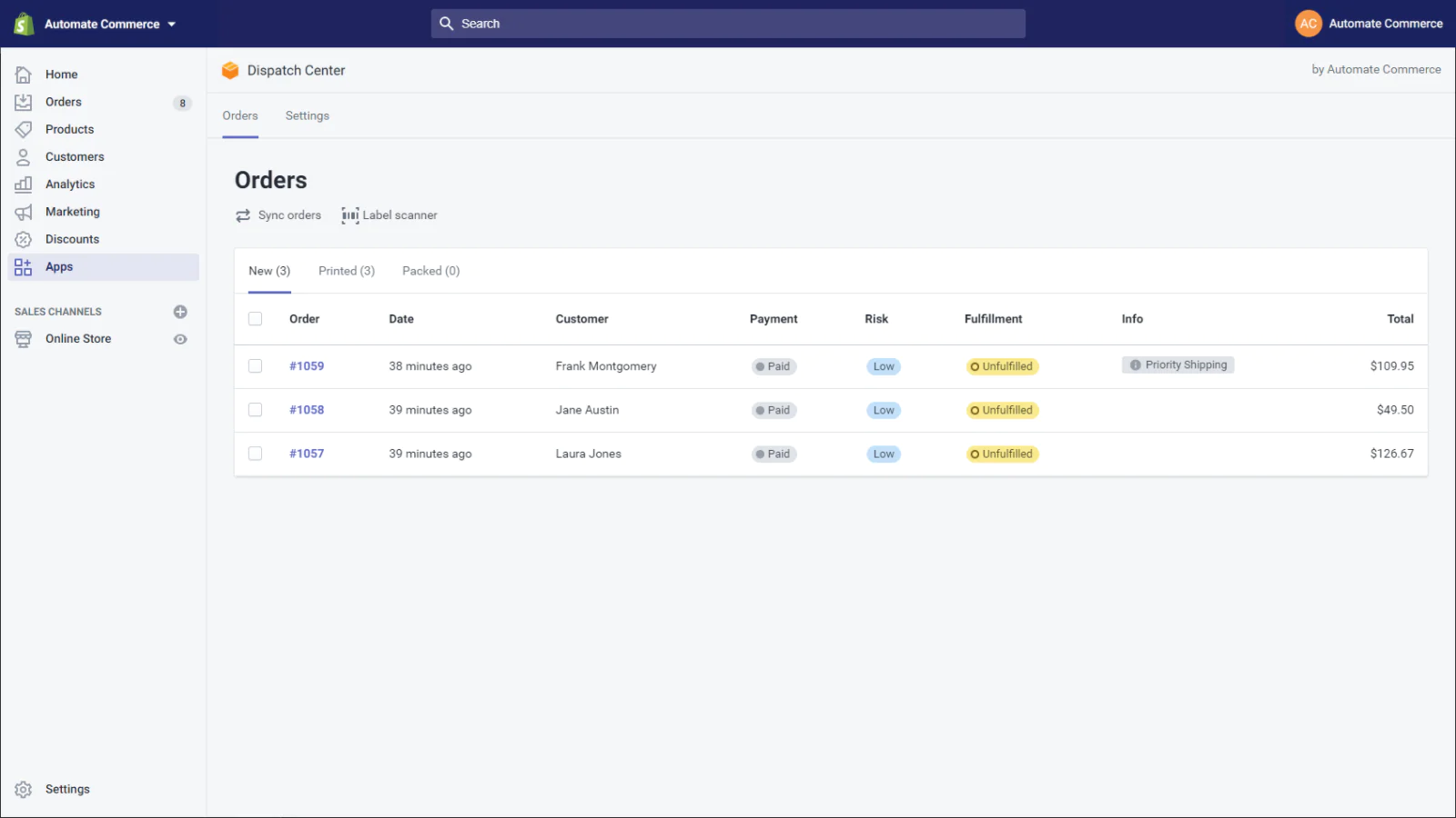 Saas App Store - Dispatch Center