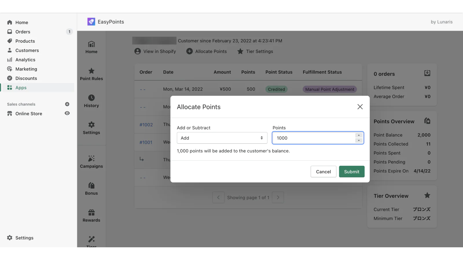 Saas App Store - easyPoints