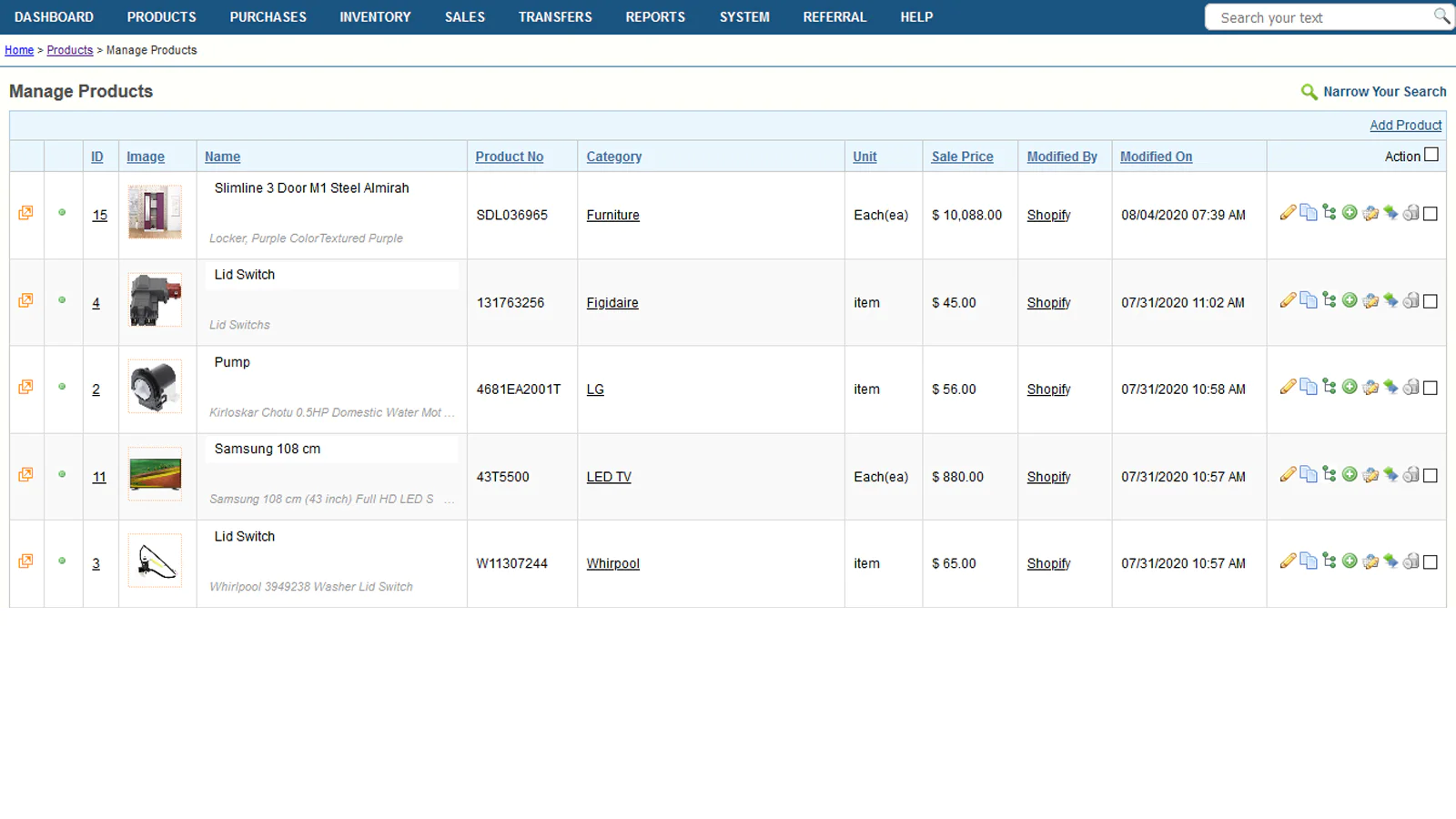 Saas App Store - Goods Order Inventory