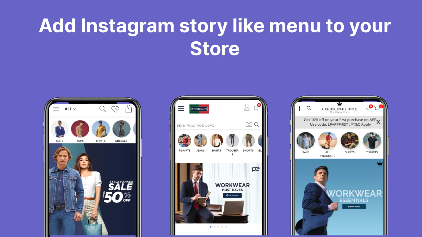 Saas App Store - Instagram Stories Like Menu