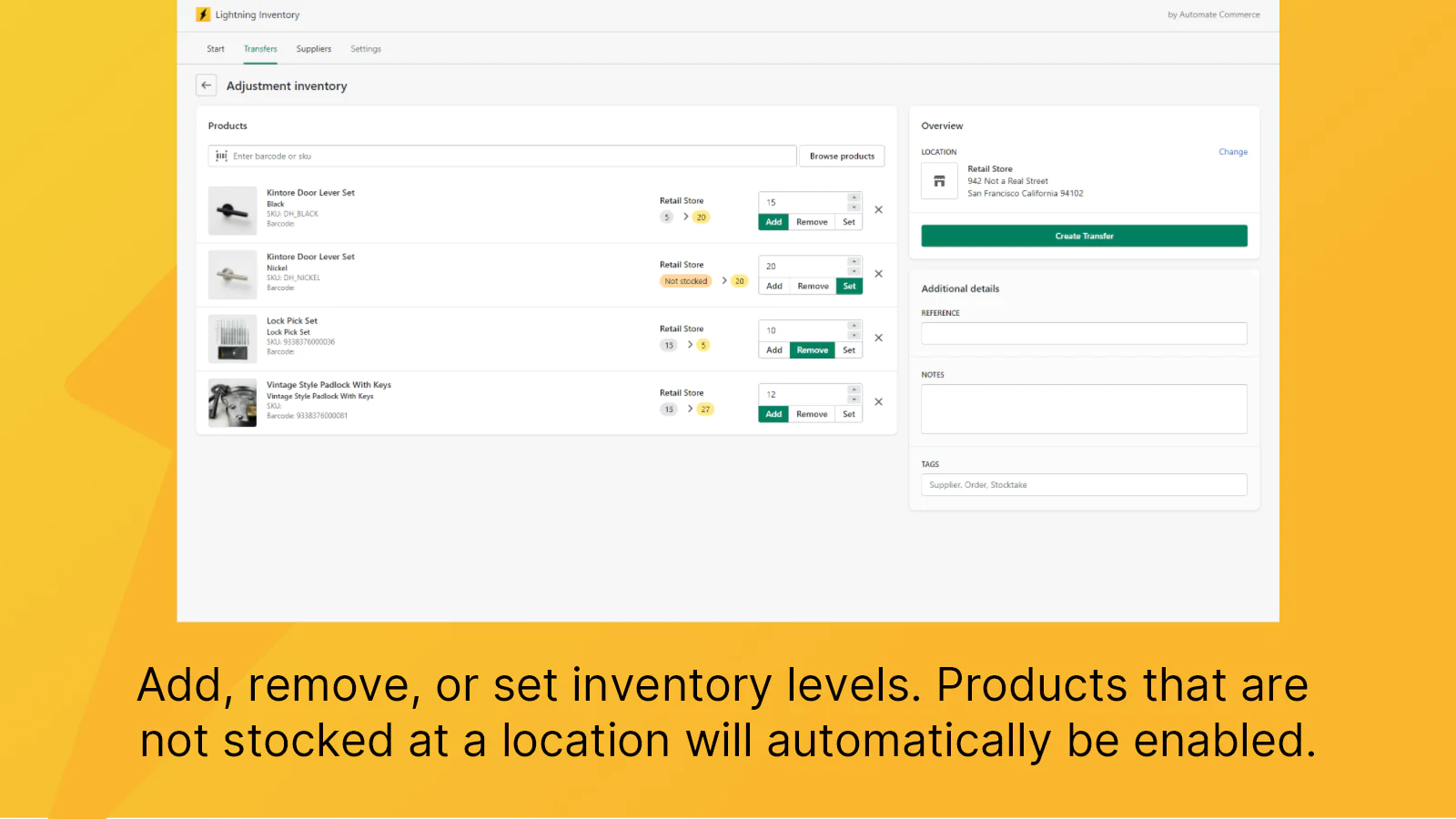 Saas App Store - Lightning Inventory