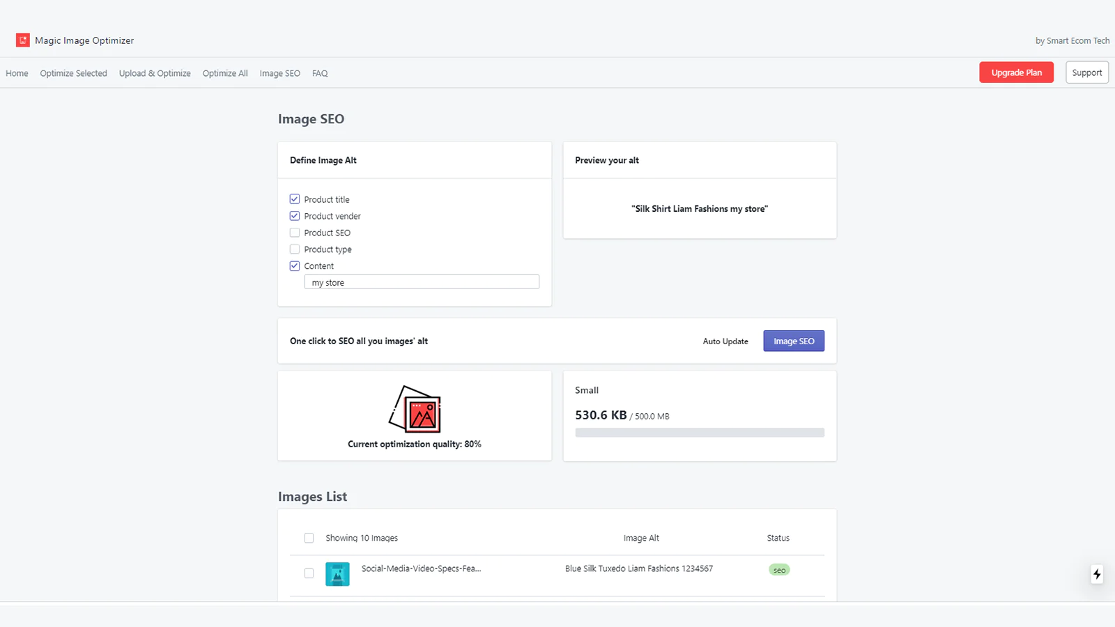 Saas App Store - Magic Image SEO Optimizer