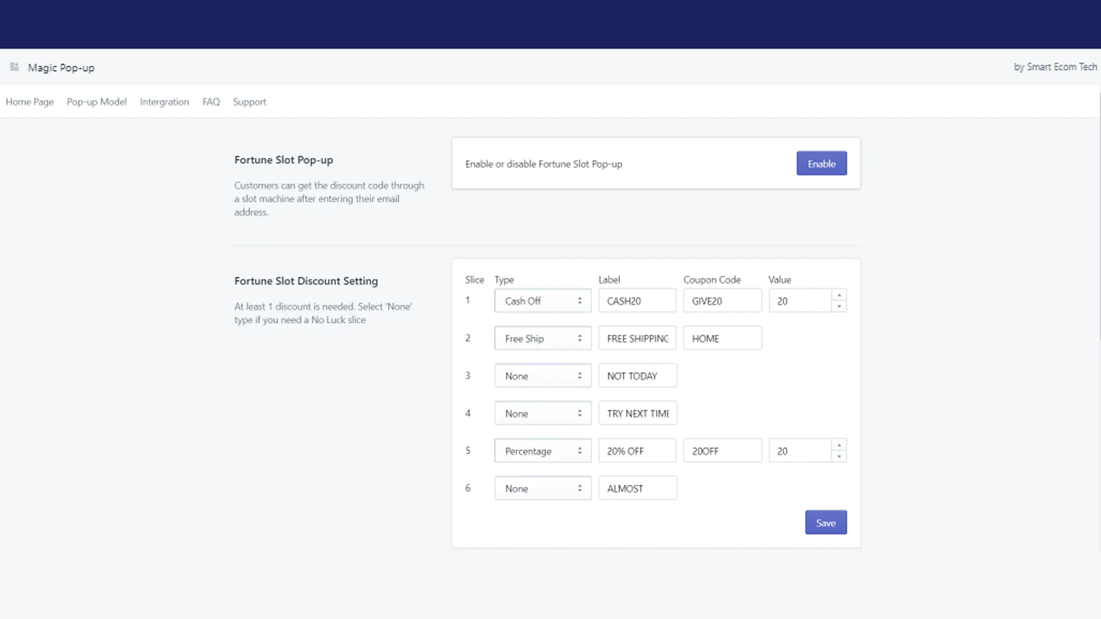 Saas App Store - Magic Pop‑Up