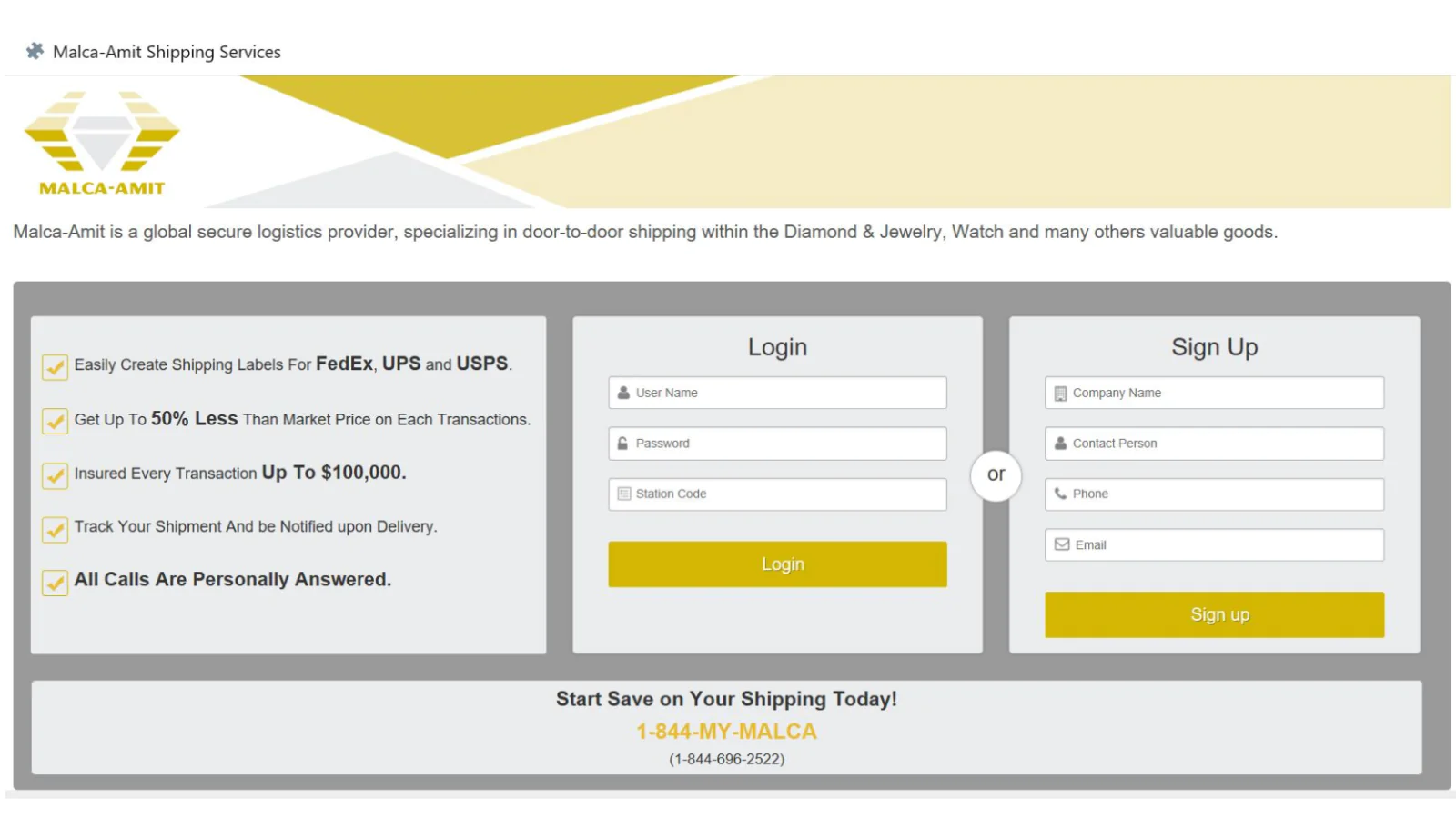 Saas App Store - Malca‑Amit Shipping Services