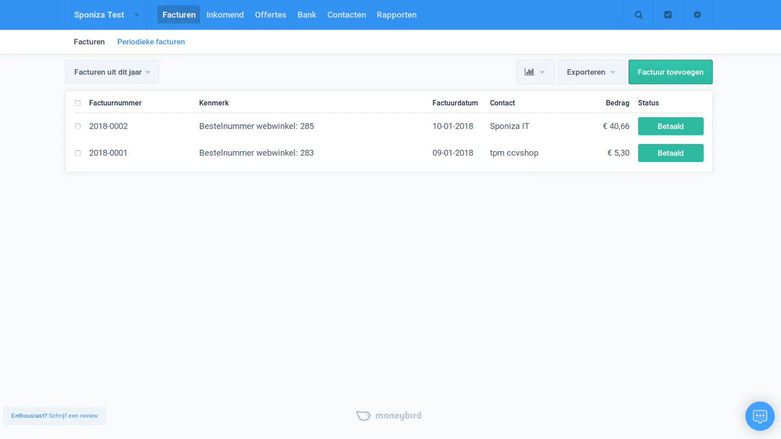 Saas App Store - Moneybird