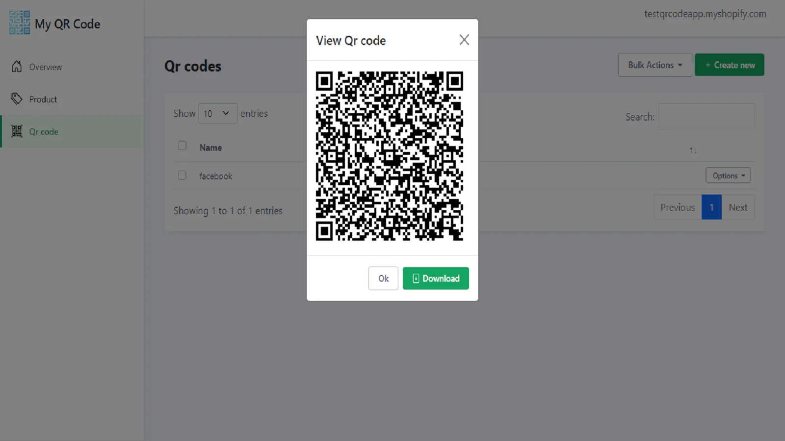 Saas App Store - My QR Code