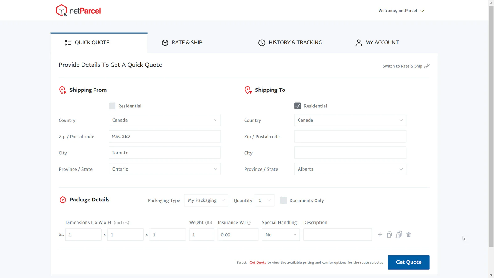 Saas App Store - netParcel