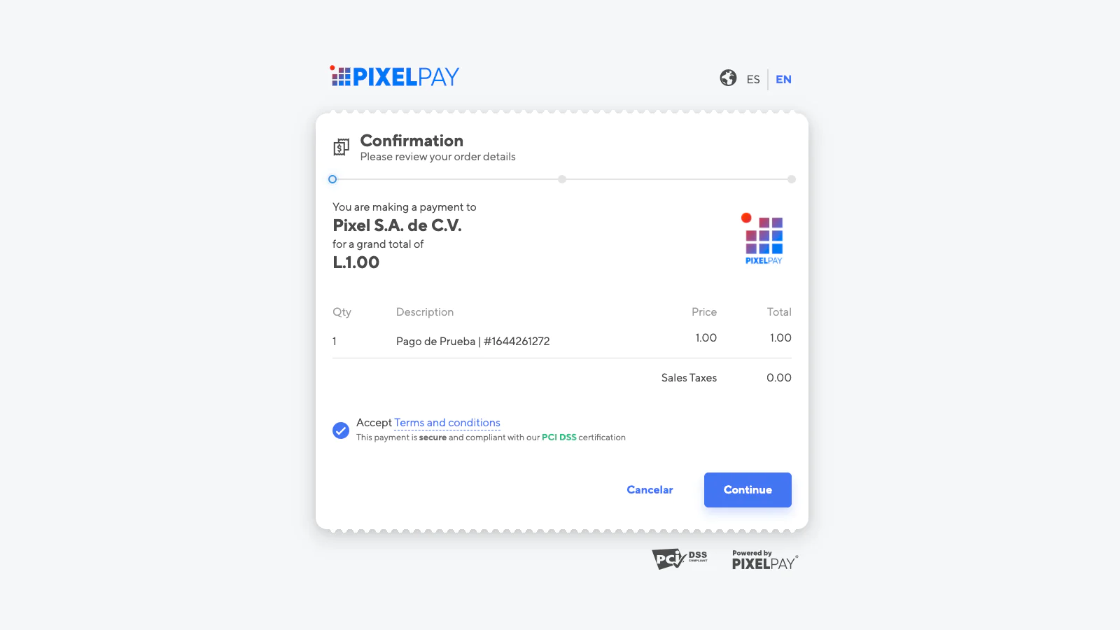 Saas App Store - PixelPay Checkout
