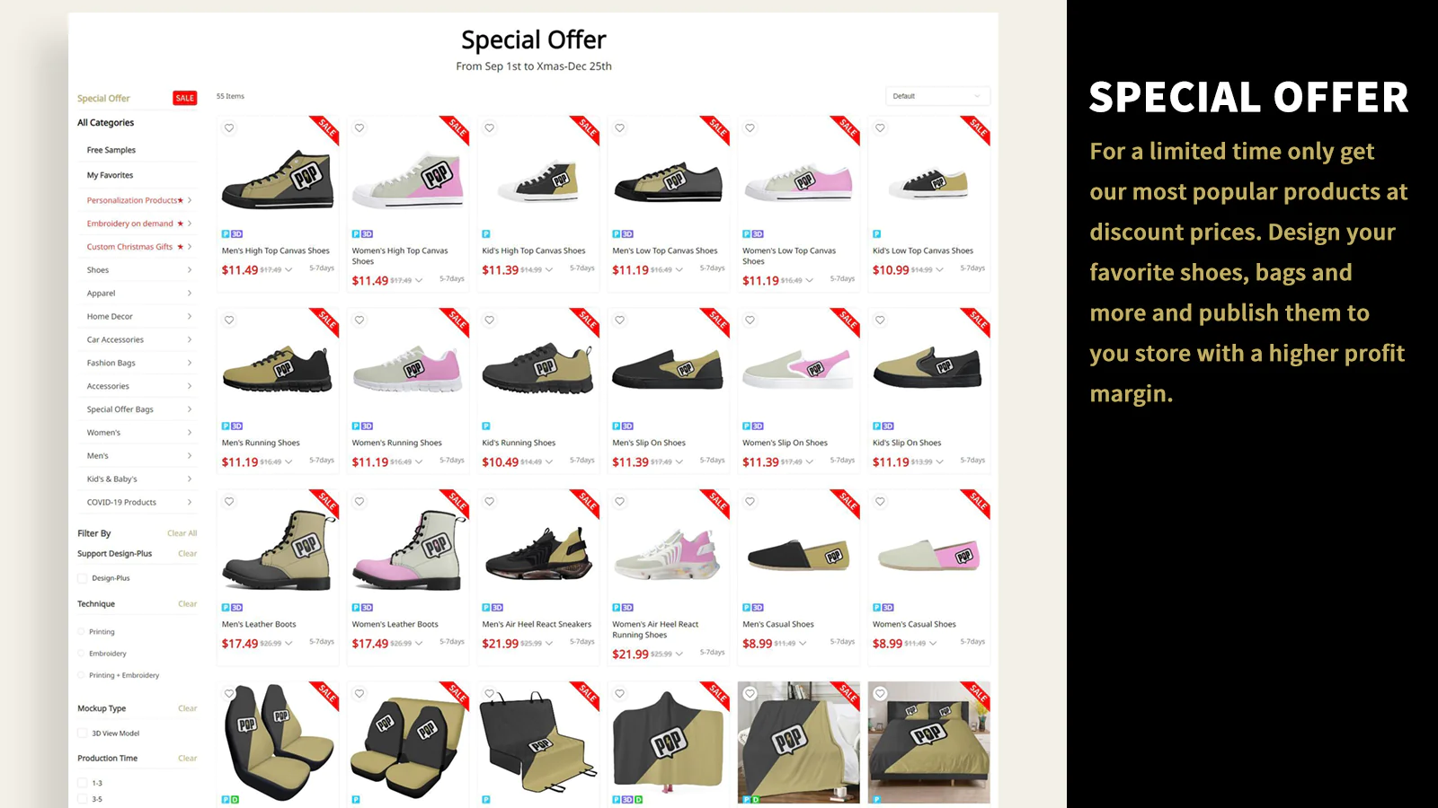 Saas App Store - Print on demand & dropshipping