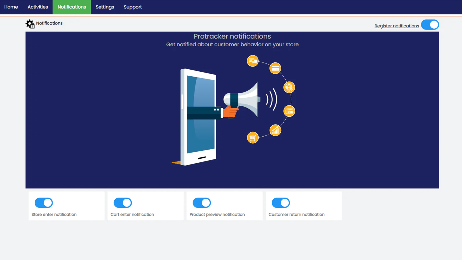 Saas App Store - ProTracker ‑ Geo notifications