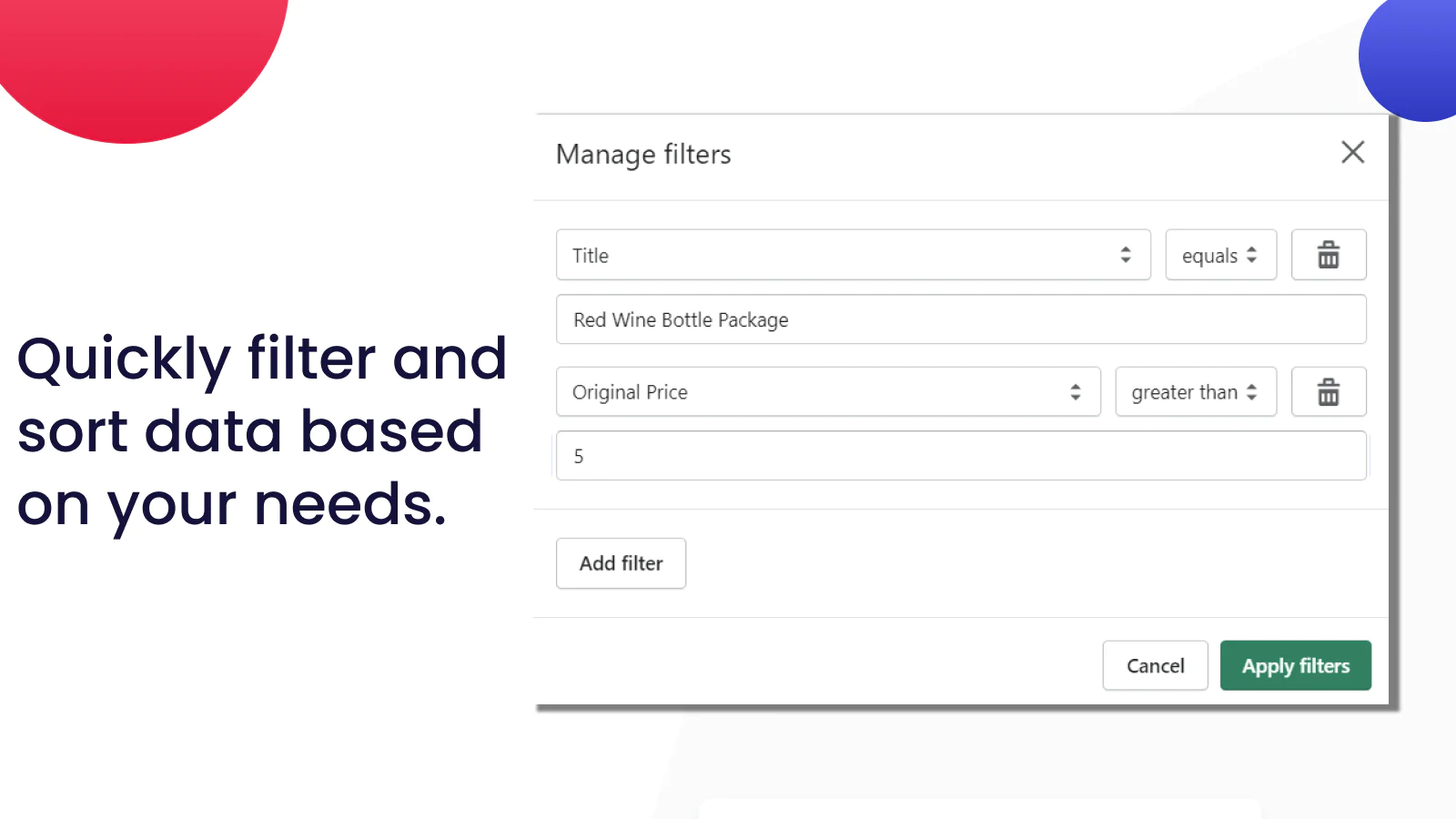 Saas App Store - Data Export & Custom Reports