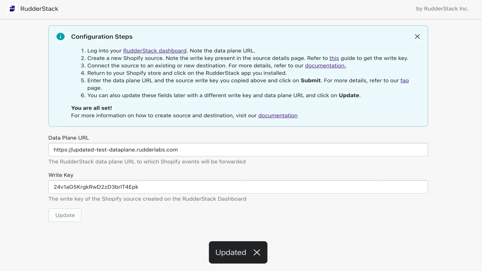 Saas App Store - RudderStack