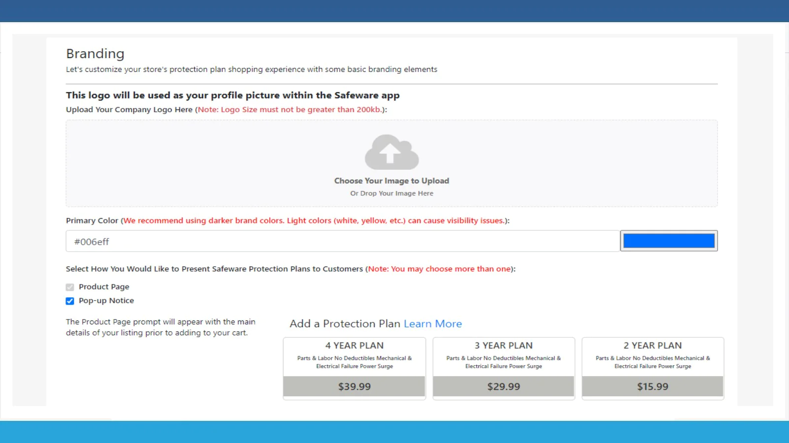 Saas App Store - Safeware Protection Plans