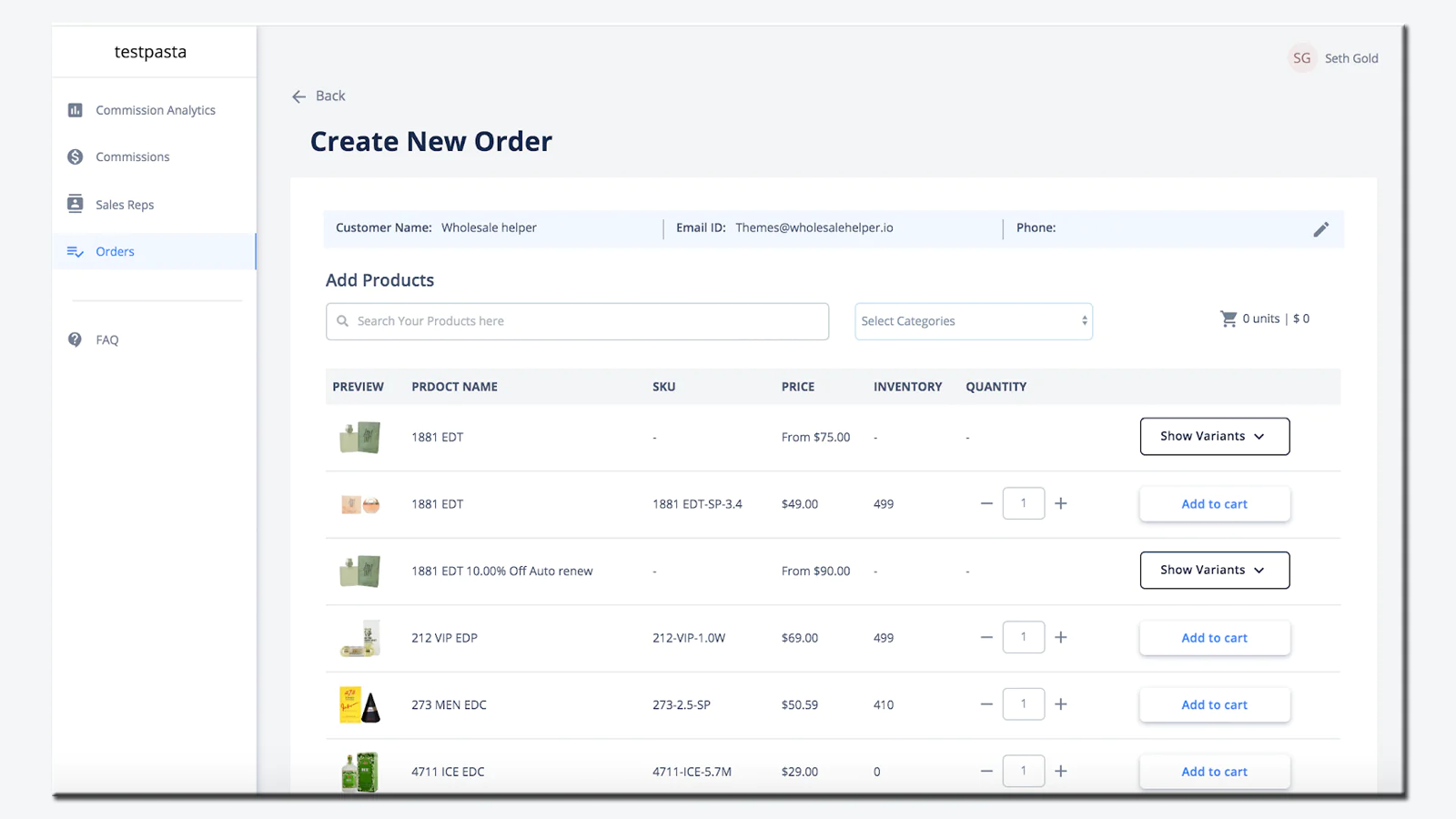 Saas App Store - Repsorder: Reps Commission