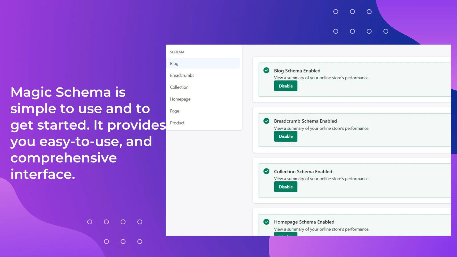 Saas App Store - Magic Google Schema