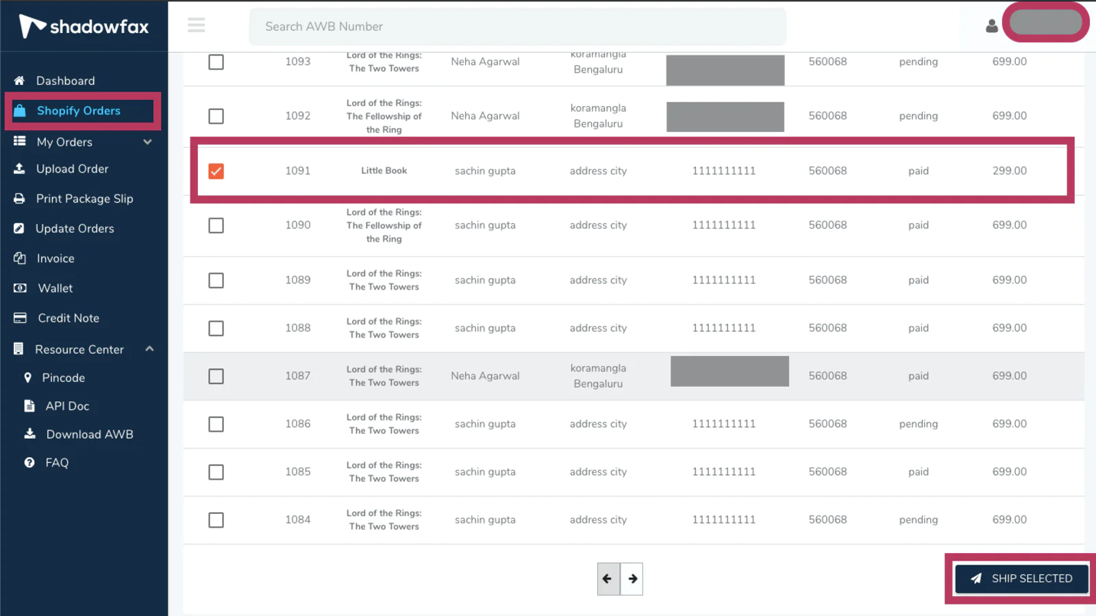 Saas App Store - Shadowfax