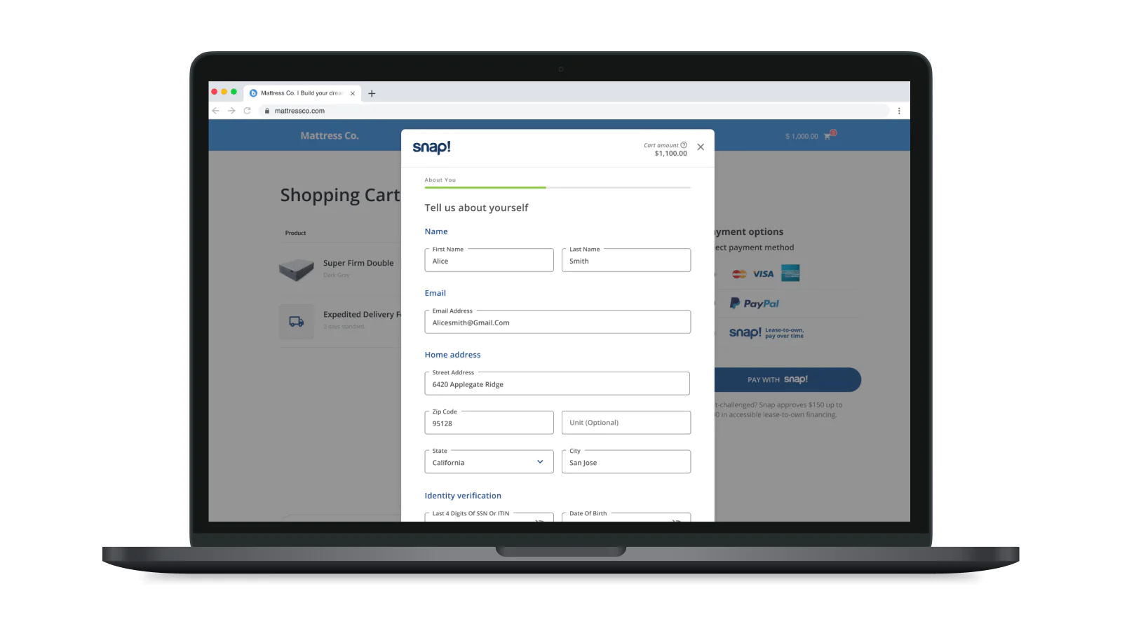 Saas App Store - Snap Checkout