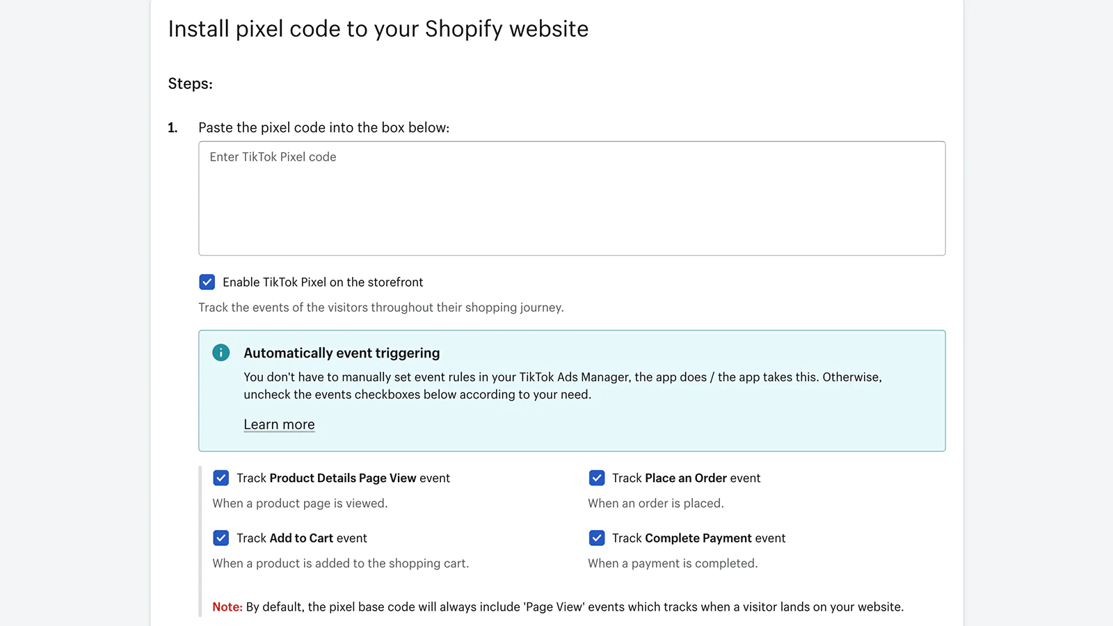 Saas App Store - TikTok Ads Pixel Installer