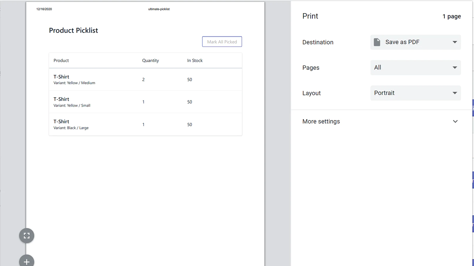 Saas App Store - Ultimate Picklist
